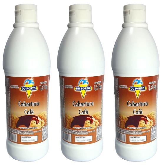 Cobertura Para Sorvetes Sobremesas Kit 3 Potes Grandes Vários Sabores ...