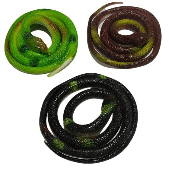 Cobra Realística Serpente De Borracha Pegadinha Brinquedo - Toy King ...