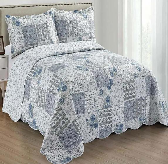 Cobre Leito Colcha Queen Gigante Matelasse Costurada Camesa Estampas ...