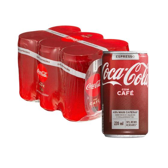 COCA-COLA Café Espresso 220ml fardo com 6 unidades - COCA COLA - Refrigerante - Magazine Luiza
