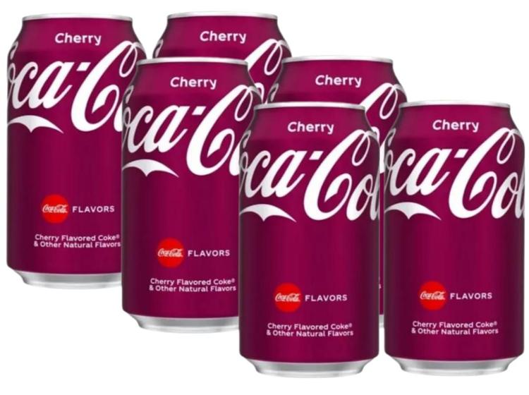 Coca Cola Cereja Cherry Coke Flavors Importada - 6unid - Refrigerante ...