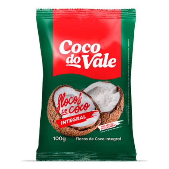 Coco em Flocos Desidratado Integral 100g - Coco Do Vale - Coco Ralado ...