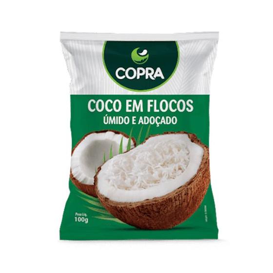 Coco Flocado Úmido e Adoçado 50g - Copra Coco - Coco Ralado - Magazine ...