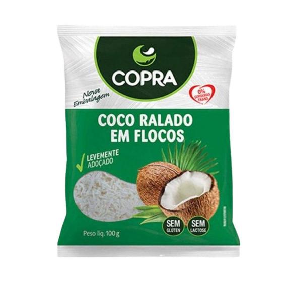 Coco Ralado Flocado 100gr - Copra - Coco Ralado - Magazine Luiza