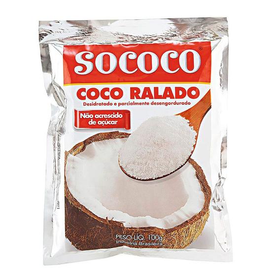 Coco Ralado Seco 100g - Sococo - Coco Ralado - Magazine Luiza