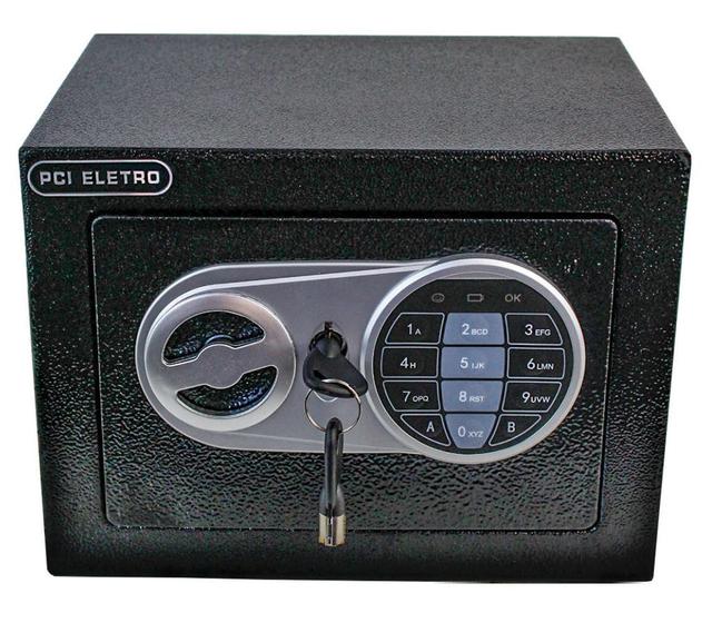 Cofre pequeno ideal para fixação - abertura com senha ou chave - 6 ...