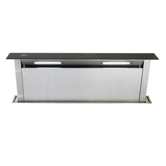 Coifa de Embutir para Bancada EOS Premium 90cm Retrátil em Inox 1200m³ ...