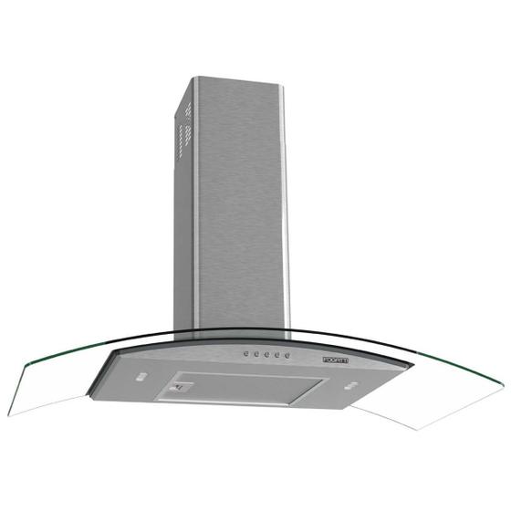 Coifa De Parede Vidro Curvo Clean 90 Cm 127v Kromanox - Fogatti - Coifa ...
