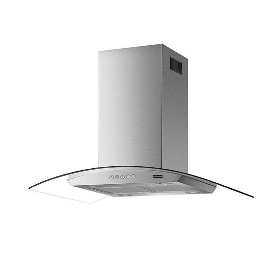 Coifa/Exaustor Ilha Vidro Curvo de 90cm Glass Classic Inox Franke ...