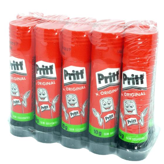 Cola Bastão Pritt Original 10g - 10 Unidades - HENKEL - Cola Bastão ...
