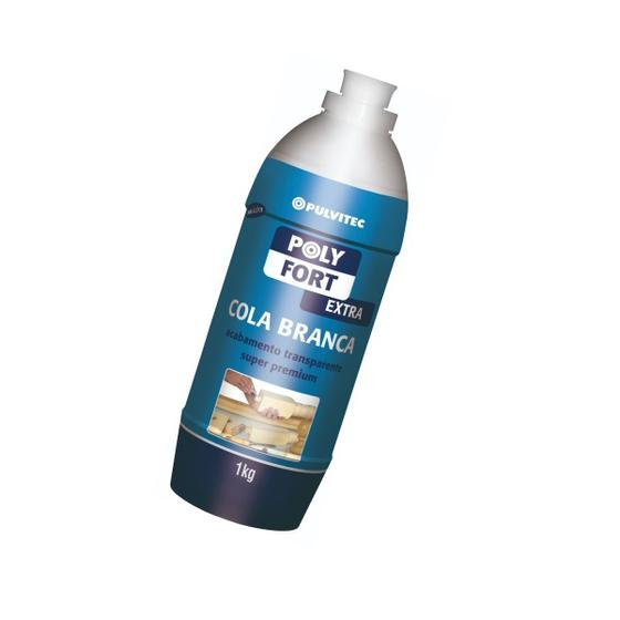 Cola Branca Extra Forte Polyfort 1Kg Madeira Tecido - Pulvitec - Armarinhos - Magazine Luiza