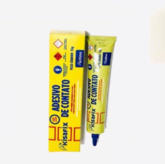 Cola de Contato Bisnaga 75g Kisafix Couro Borracha Sapateiro - Cola de ...
