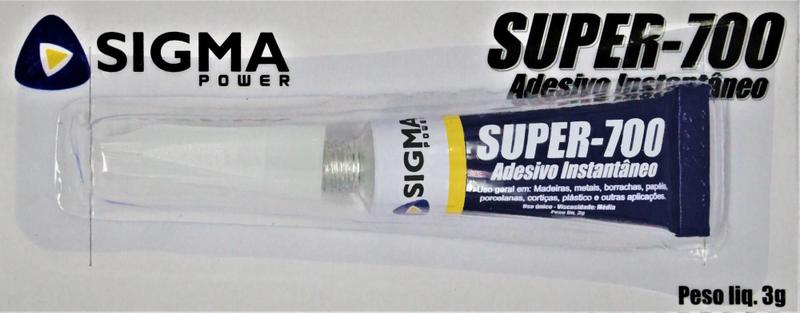 Cola Instantânea 3G Super 700 viscosidade mediaSigma Power - Cola Instantânea - Magazine Luiza