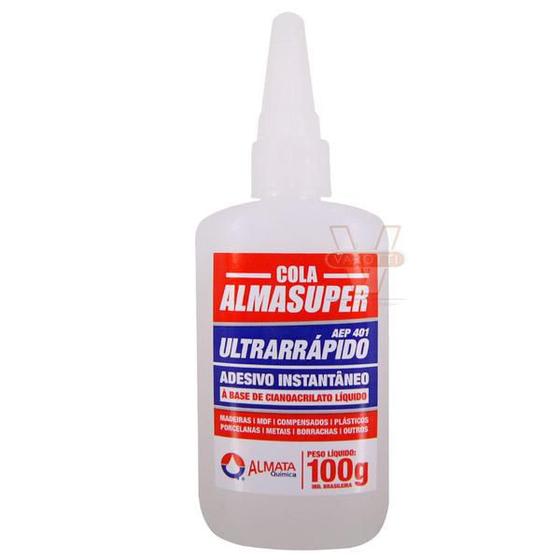 Cola Instantanea Almasuper 100g Ultra Rapido Adesivo - Cola Instantânea ...