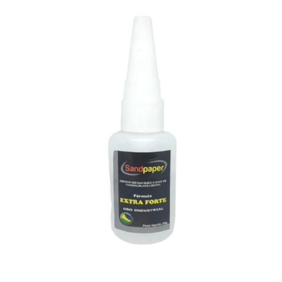 Cola Instantânea Cianoacrilato Extra Forte 20g Sandpaper - Cola ...