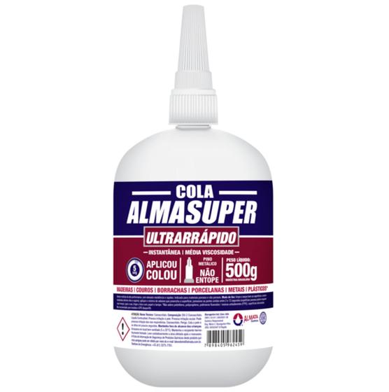 Cola Instantânea Ultrarrápido Almasuper 500g - Almata Química - Cola ...