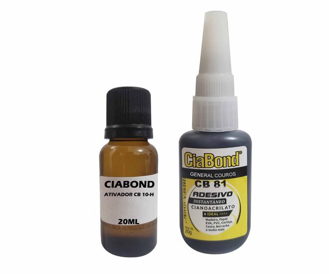 cola para auto falante ciabond cb81 20g+ativador cb10-H 20ml ...