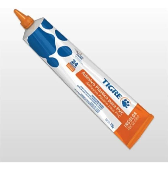 cola para tubos canos e conexoes pvc tigre 75 gramas bisnaga - Cola PVC ...