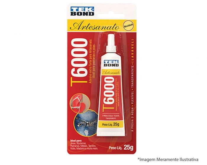 Cola Permanente Tekbond T6000 25G Artesanato Blister - Armarinhos ...