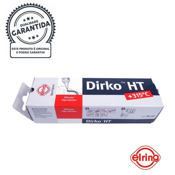 Cola Silicone Dirko Preto Alta Temperatura Elring (Especial para ...