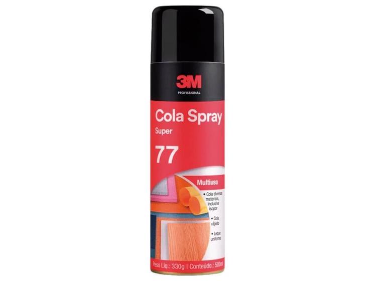 Cola Spray 3M Super 77 Multiuso Secagem Rápida 500 Ml - Cola para ...