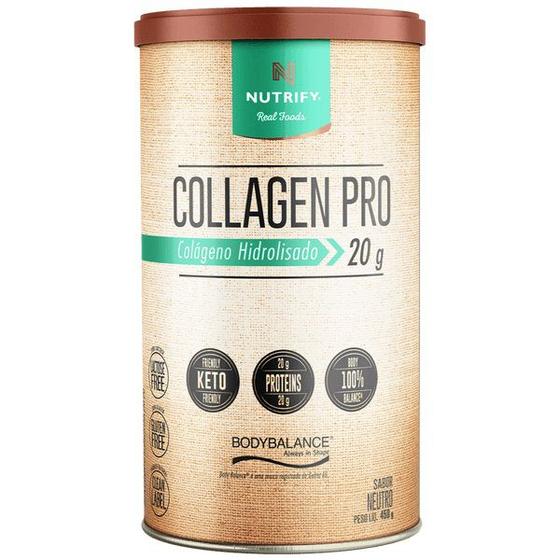 Colageno Collagen Pro Sem Sabor Neutro 450g Nutrify - Colágeno ...