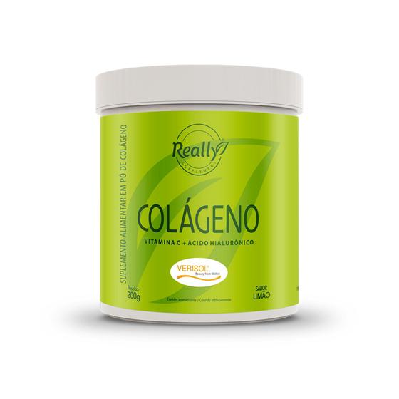 Colágeno Com Vitamina C + Acido Hialurônico Com Verisol Sabor Limão - Reallysupplement ...