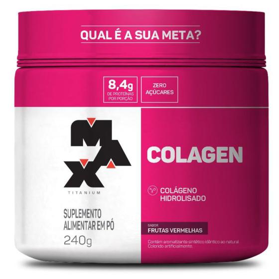 Colágeno em Pó Hidrolisado 240g Max Titanium - Colágeno - Magazine Luiza