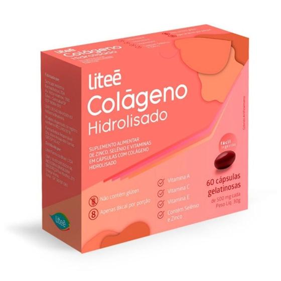 Colágeno Hidrolisado Litee 60 Cápsulas Gelatinosas - Liteé Farma ...