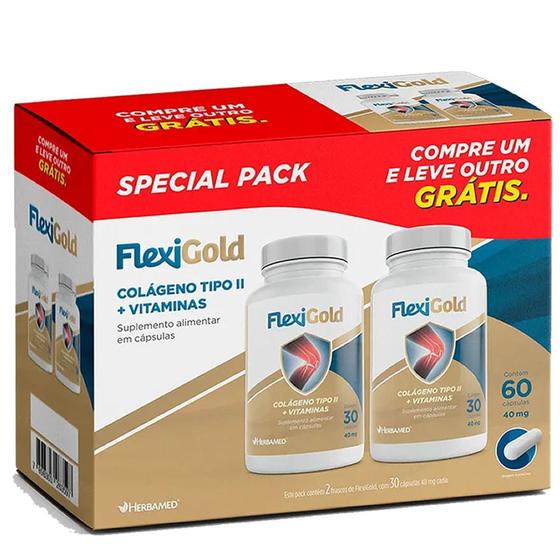 Colageno Hidrolisado Tipo 2 Flexigold 60 Capsulas Herbamed - Colágeno ...