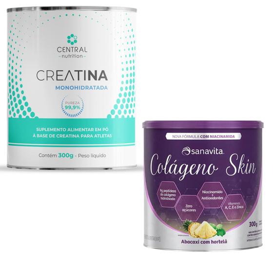 Colágeno Skin 300g Sanavita Creatina Monohidratada 300g Central