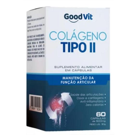 Colágeno tipo ii - 60 cápsulas - good vit - GOODVIT - Colágeno ...