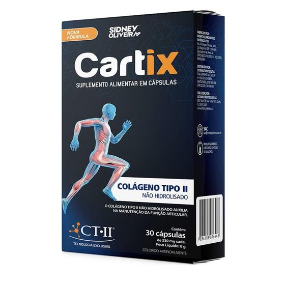 Colágeno tipo ii não hidrolisado + vitamina e cartix 30 cápsulas sidney ...