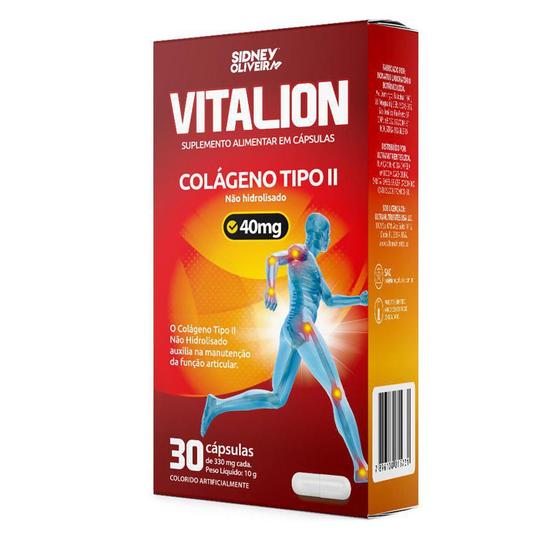 Colágeno Tipo Ii + Vitamina E Vitalion 30 Cápsulas - Sidney Oliveira ...