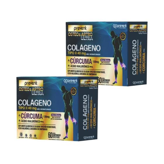 COLAGENO TIPO2 CURCUMA + ÁCIDO HIALURÔNICO - PREVENT PHARMA (2 caixas ...
