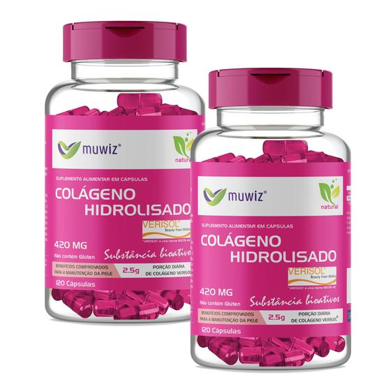 Colágeno Verisol 240 Cápsulas Muwiz - Colágeno - Magazine Luiza