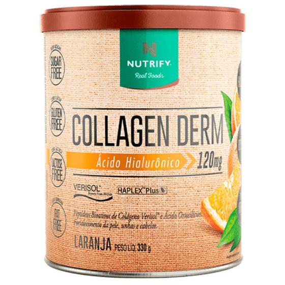 Colágeno Verisol Collagen Derm Ácido Hilaurônico 330g Laranja - Nutrify ...