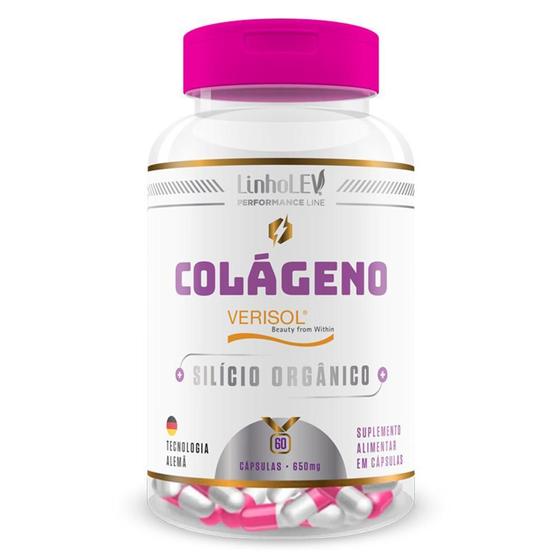 Colágeno Verisol + Silício Orgânico 60 Cápsulas Linho Lev - LinhoLev ...