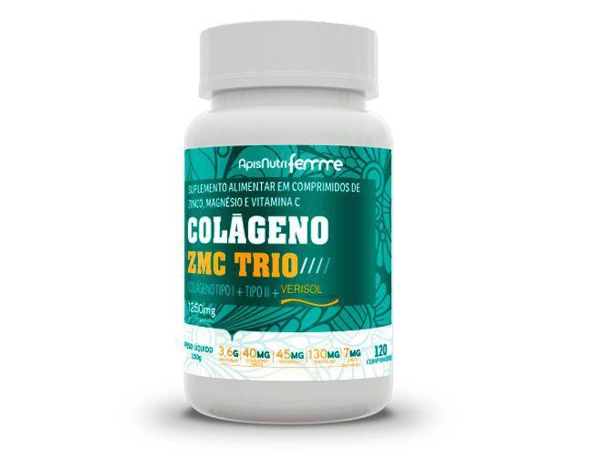 Colágeno ZMC TRIO Verisol + Tipo I + Tipo II 1250mg (120 caps ...