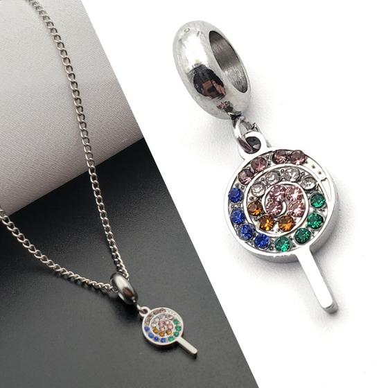 Colar Cordão 45cm Com Berloque Varios modelos Inox - C2Cam - Colar - Magazine Luiza