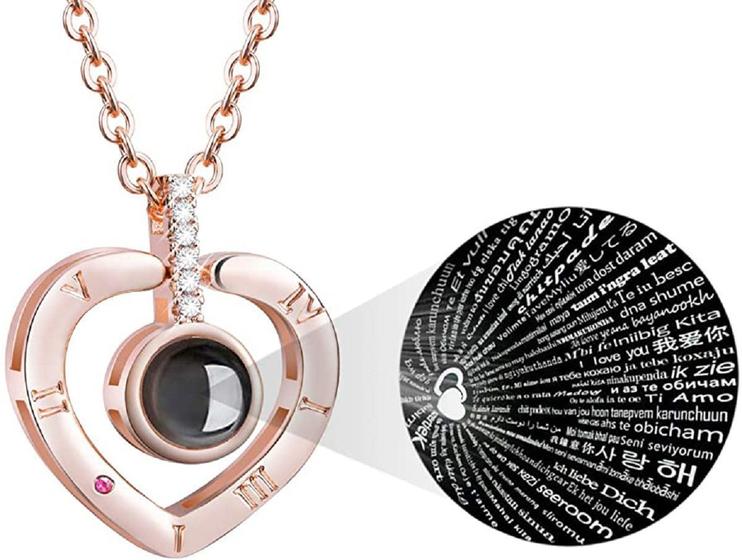 Colar Corrente 100 Idiomas Linguas Eu Te Amo Namoro Presente - Jewelery ...