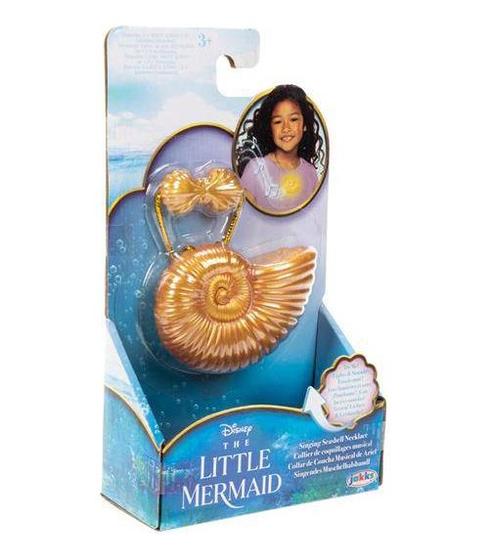 Colar de Concha da Ariel Pequena Sereia Disney Luz Som Sunny - Colar ...