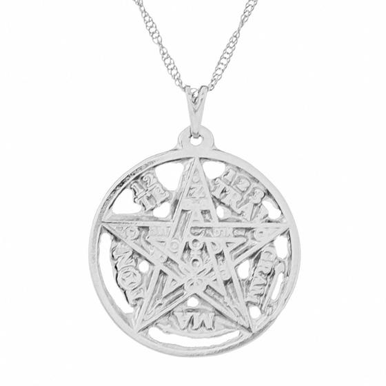 Colar Tetragrammaton 27mm Tetragrama Sagrado Pentagrama - Sunshine ...
