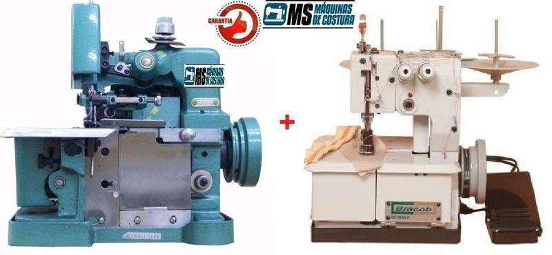 Colarete + Overlock Semi Industriais De 02 Agulhas-portatil - Bracob ...