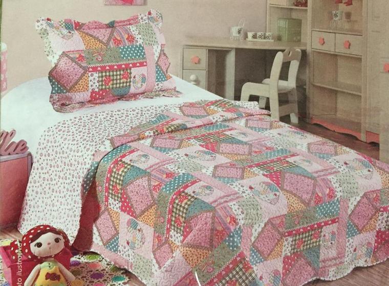 Colcha Patchwork Infantil Primavera - COBERTORES PARAHYBA BY CAMESA - Colcha Infantil - Magazine ...