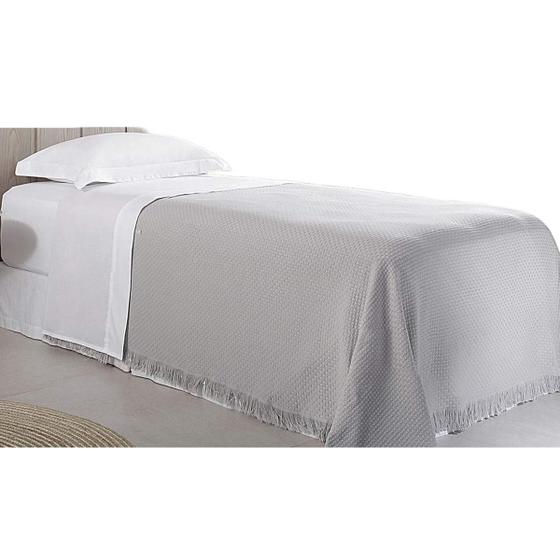 Colcha Solteiro Buddemeyer In Design 160x230 cm com Franja Cinza ...