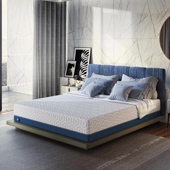 Colchão Casal Espuma D40 High Visco Elástico 138x188 Premium Embalagem ...