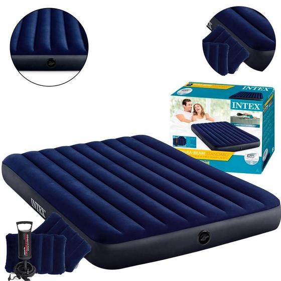Colchao Inflavel Dura-Beam Classic Casal Set 1,37M X 1,91M X - Intex ...