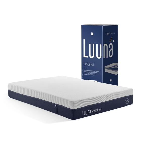 Colchão, Luuna Original Macio, Espuma e Molas Ensacadas - Cama Queen ...
