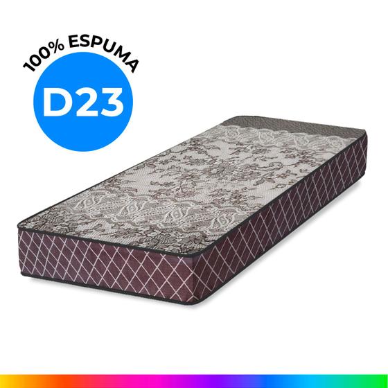 Colchão Solteiro de Espuma D23 100% Espuma Certificada Ortopédica ...